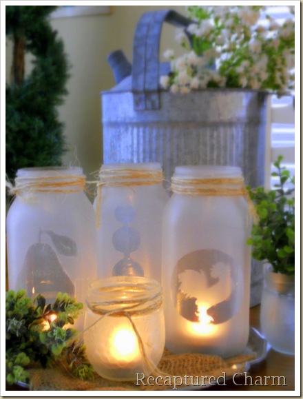 Recaptured Charm: Mason Jar Tea Lights